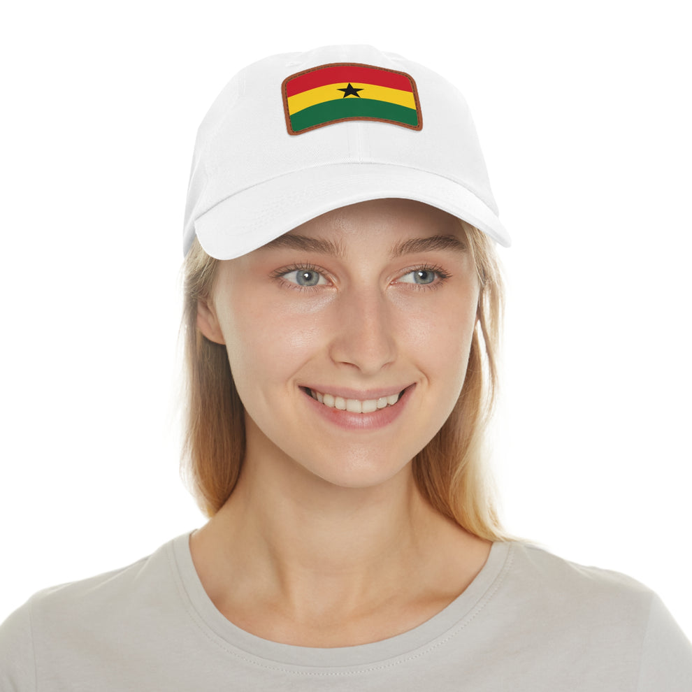 Ghana Leather Patch Hat – Bags of Flags