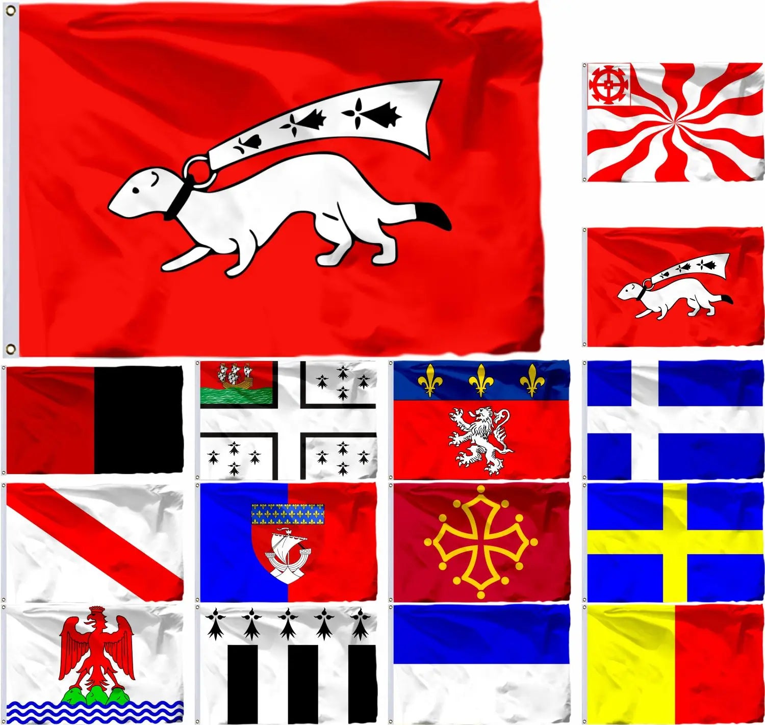 France 19 City Flags – Bags of Flags